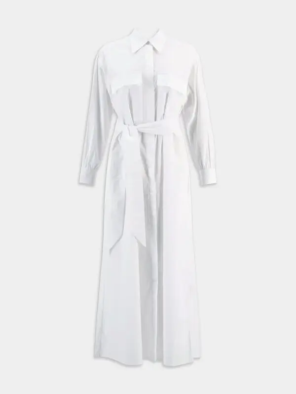 Su Paris Maxi Shirt Dress - White