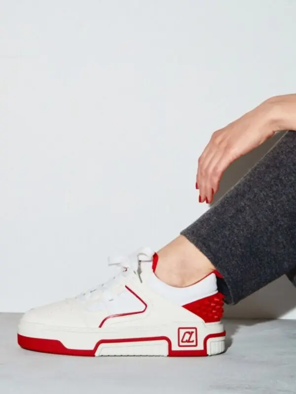 CHRISTIAN LOUBOUTIN Astroloubi Low-top Leather Sneakers - White