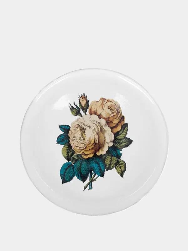 ASTIER DE VILLATTE Sepia Rose Dinner Plate - White