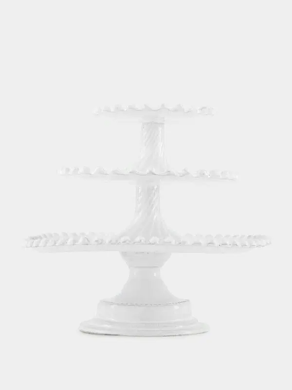 ASTIER DE VILLATTE Adélaïde Three-tier Serving Tray - White
