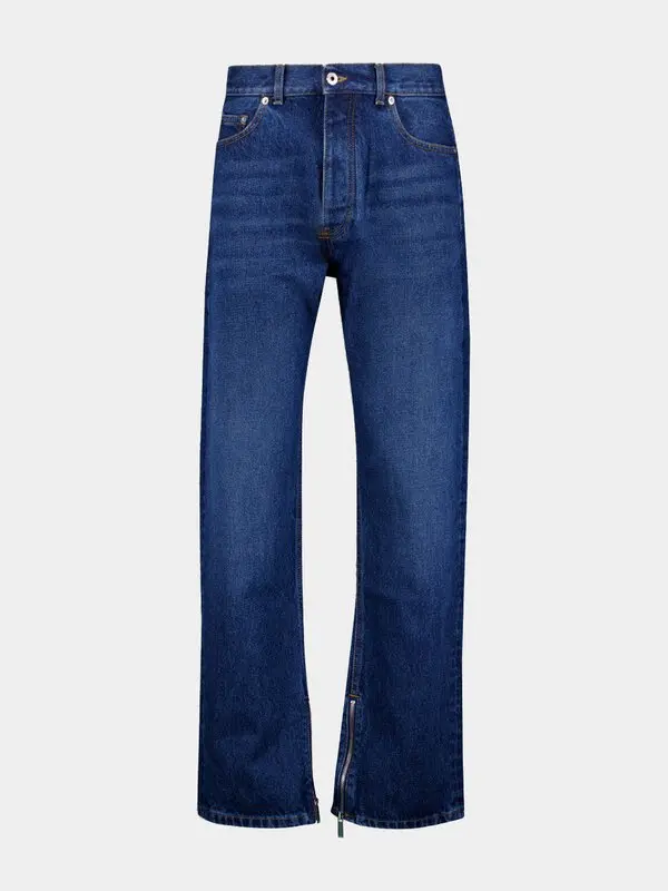 Off-White Arr Tab Zip Det Skate Jeans - White