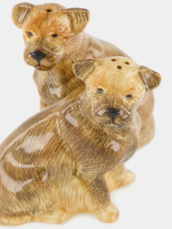 QUAIL CERAMICS Border Terrier Salt And Pepper Set