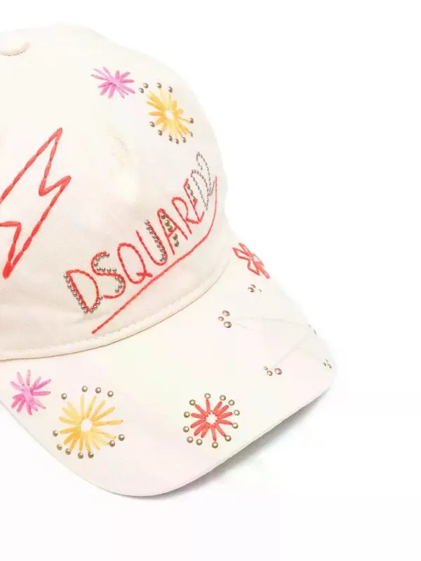 Dsquared2 Embroidered Studded Cap