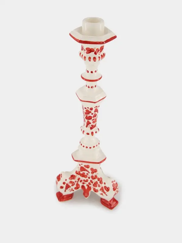 LES-OTTOMANS Ruby Vine Candle Holder