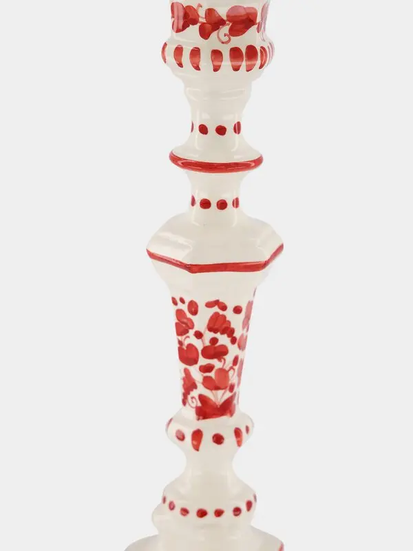 LES-OTTOMANS Ruby Vine Candle Holder - White