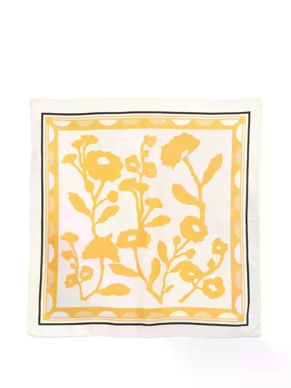SGOMBERO CANTINE Floral-print Scarf - Neutrals