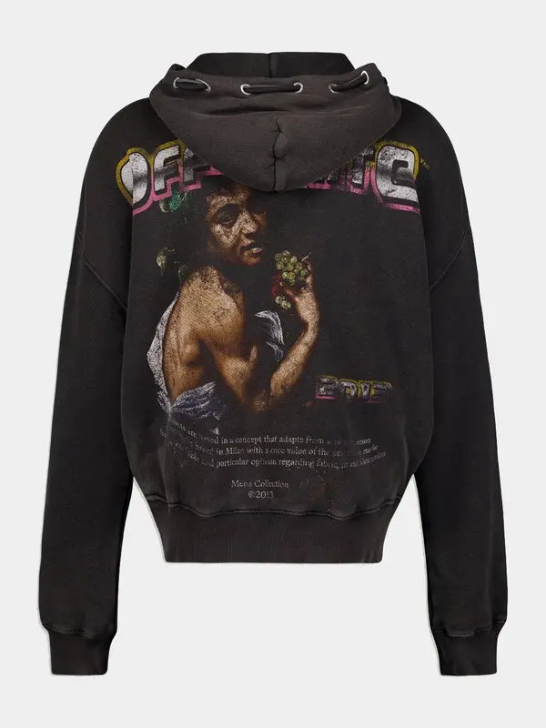 Off-White Digit Bacchus Cotton Hoodie - White
