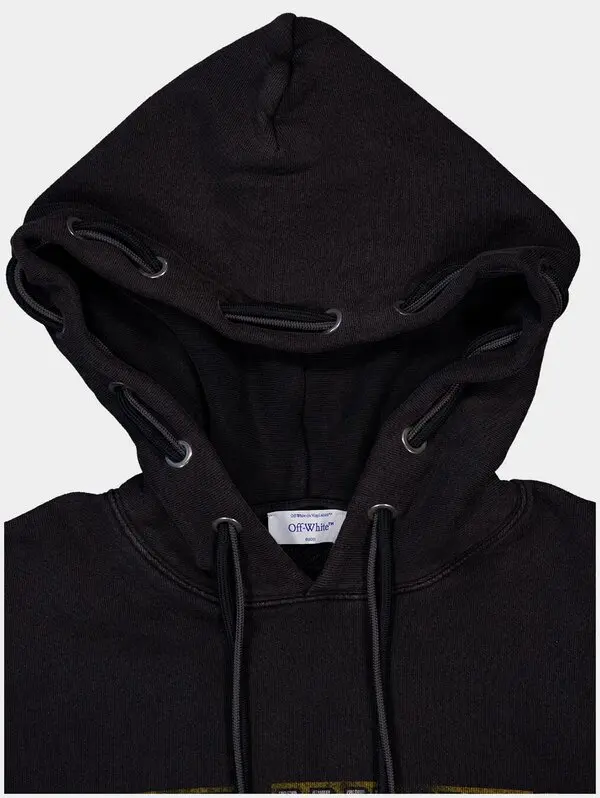 Off-White Digit Bacchus Cotton Hoodie - White