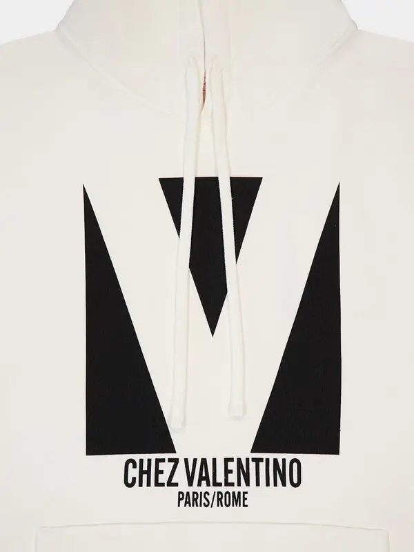 Valentino Garavani Cotton Chez V Print Sweatshirt