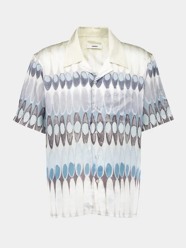 Commas Eclipse Silk Camp Collar Shirt