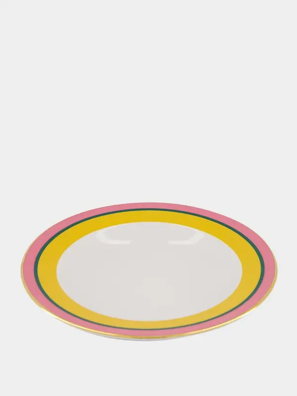 La DoubleJ Rainbow Soup/pasta Plate - Yellow