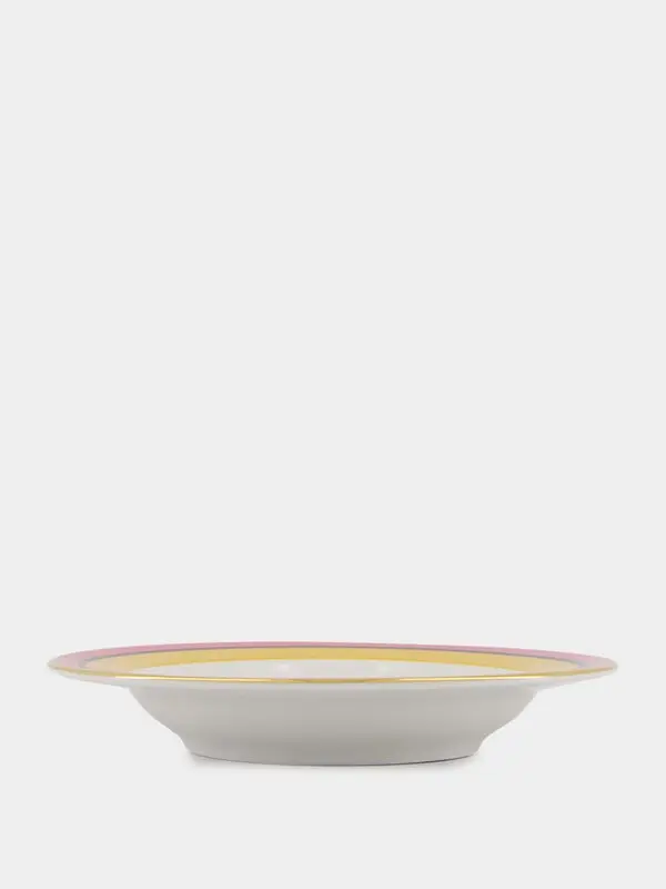 La DoubleJ Rainbow Soup/pasta Plate - Yellow