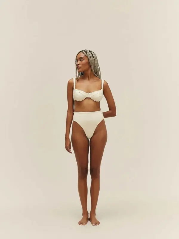 HAIGHT. Ribbed Gaia Top - White