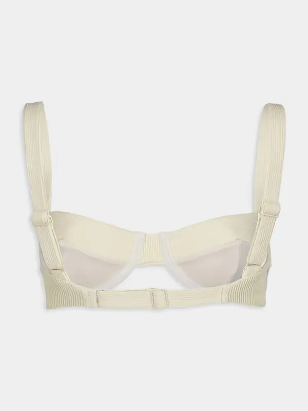 HAIGHT. Ribbed Gaia Top - White