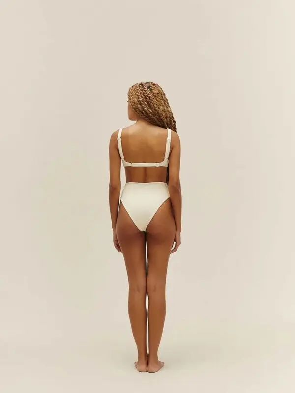 HAIGHT. Ribbed Gaia Top - White