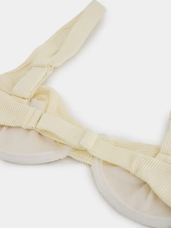 HAIGHT. Ribbed Gaia Top - White