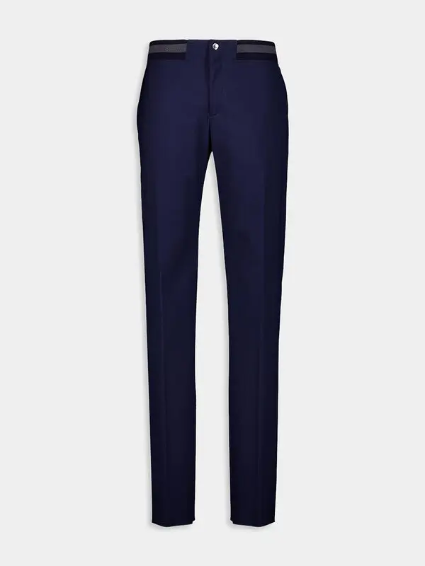 Off-White Mid-rise Stripe-detail Trousers - White