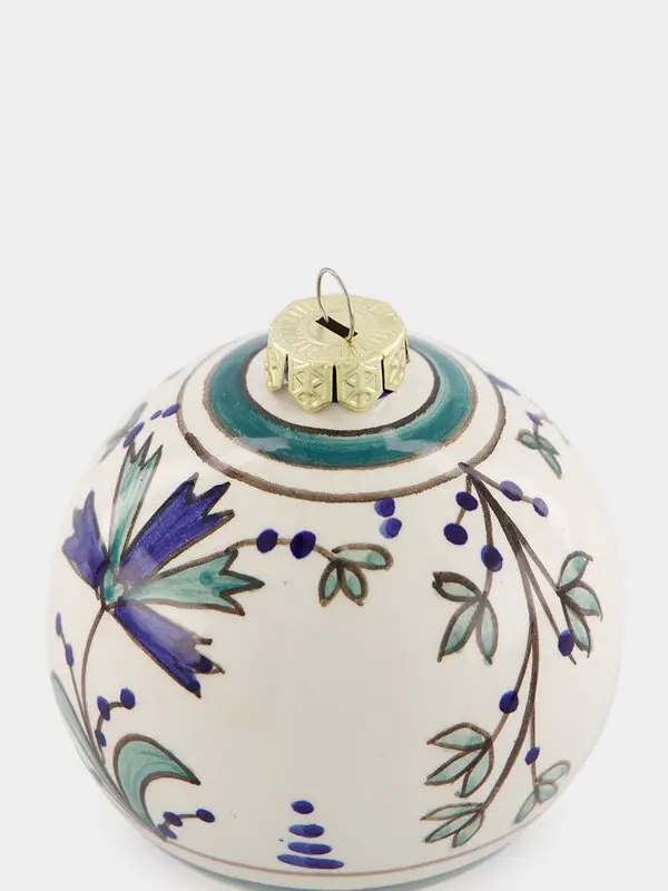 LES-OTTOMANS 8cm Christmas Ball - White