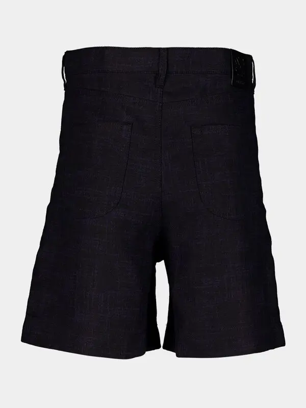 Off-White 90s Logo Linen Shorts