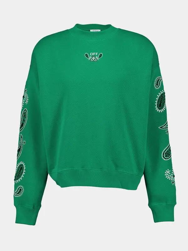 Off-White Bandana Arrow Crewneck - White