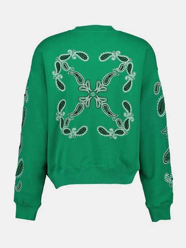 Off-White Bandana Arrow Crewneck - White