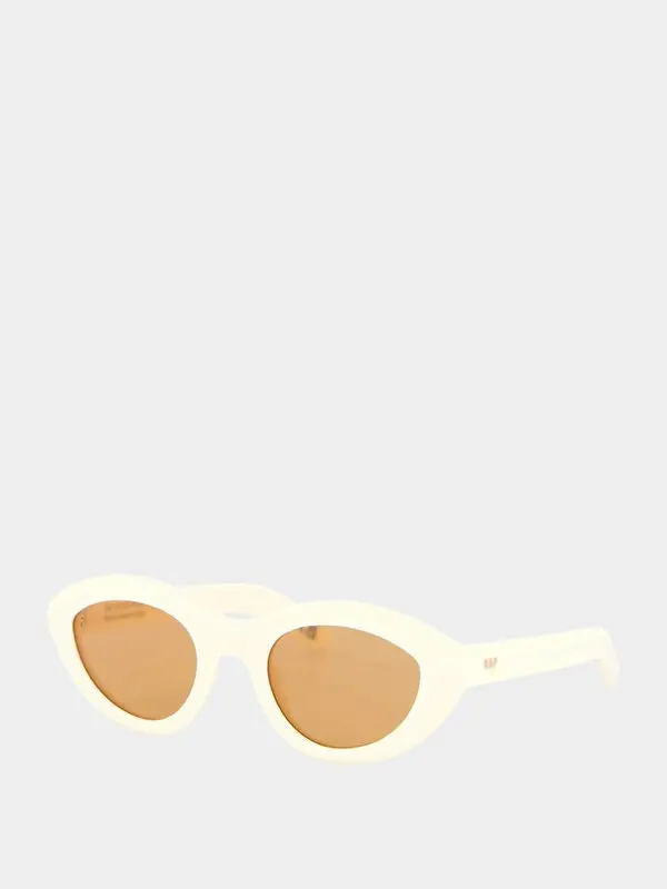 RETROSUPERFUTURE Cocca Panna Cat-eye Sunglasses - White