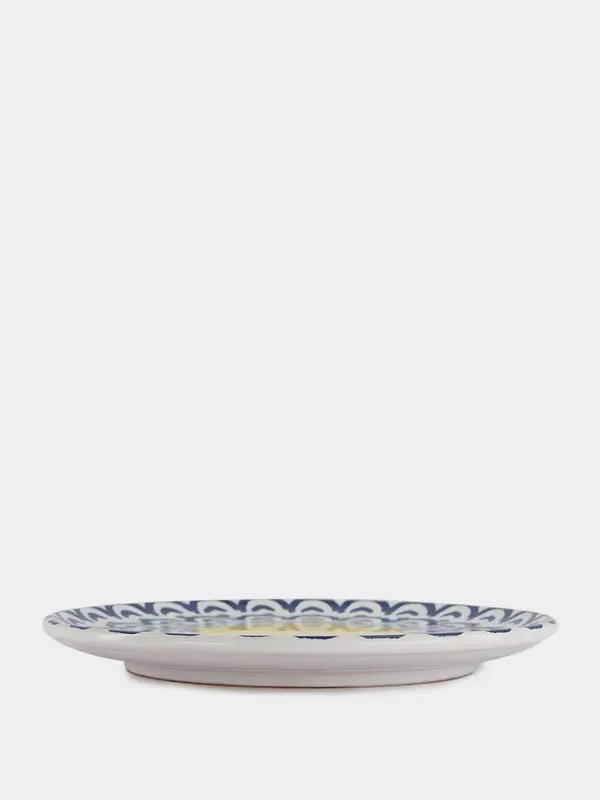 LES-OTTOMANS Sicily Dinner Plate - Yellow