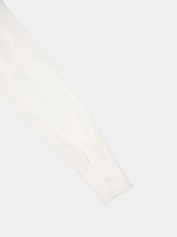 Valentino Garavani Scarf-detail Silk Shirt - White