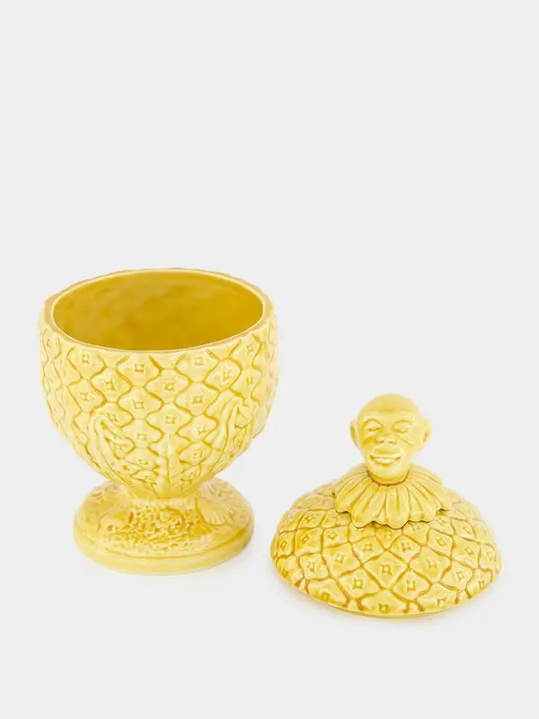 LES-OTTOMANS Handpainted Monkey Jar