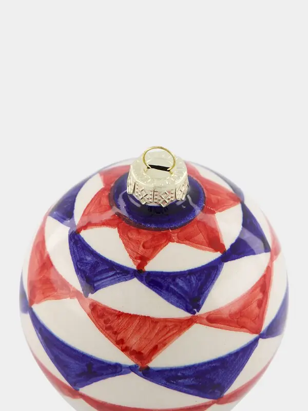 LES-OTTOMANS Ceramic Christmas Ball - White