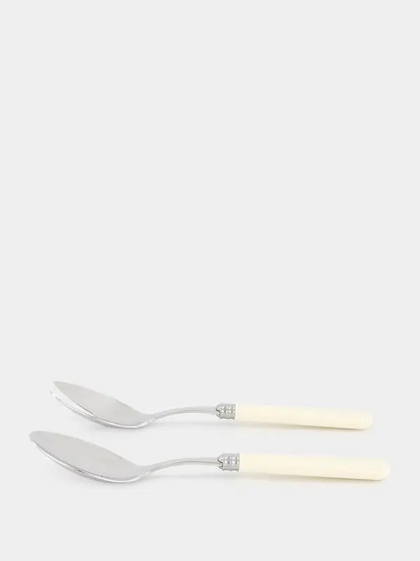 CAPDECO Helios Ivory Salad Server Set