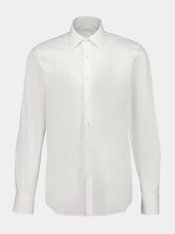 Prada Stretch Cotton Slim Shirt - White