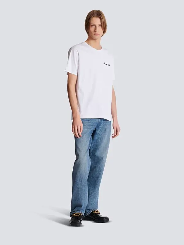 Balmain Embroidered Signature T-shirt - White