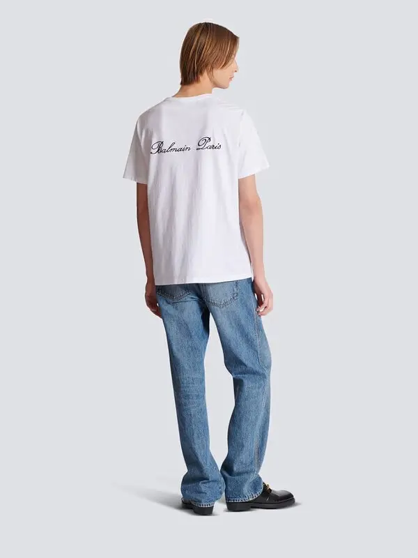 Balmain Embroidered Signature T-shirt - White