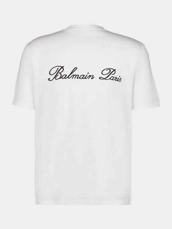 Balmain Embroidered Signature T-shirt - White