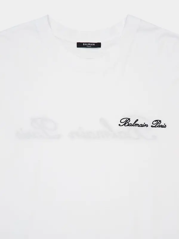 Balmain Embroidered Signature T-shirt