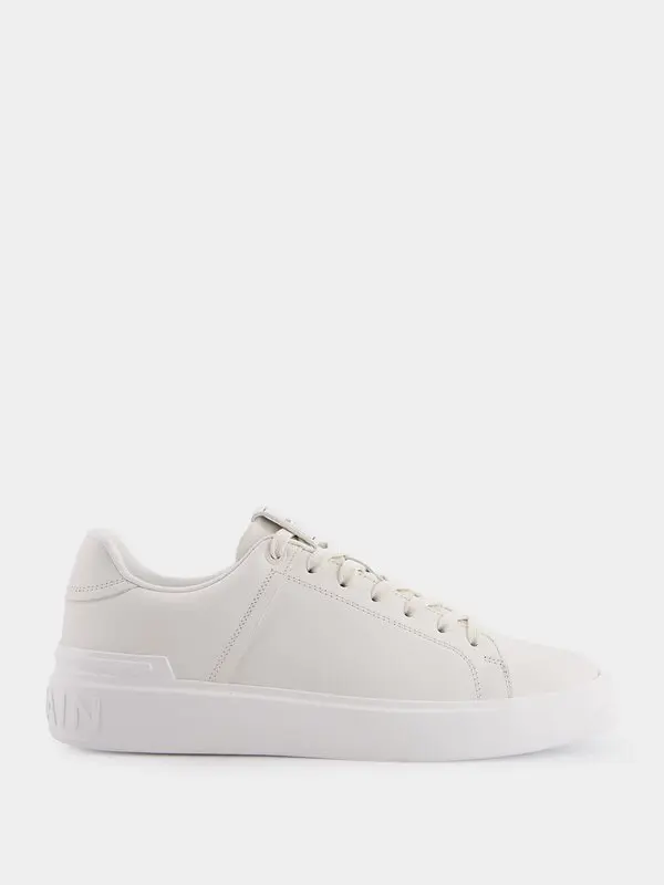 Balmain B Court Leather Sneakers - White