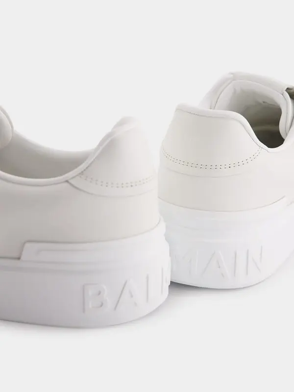 Balmain B Court Leather Sneakers - White