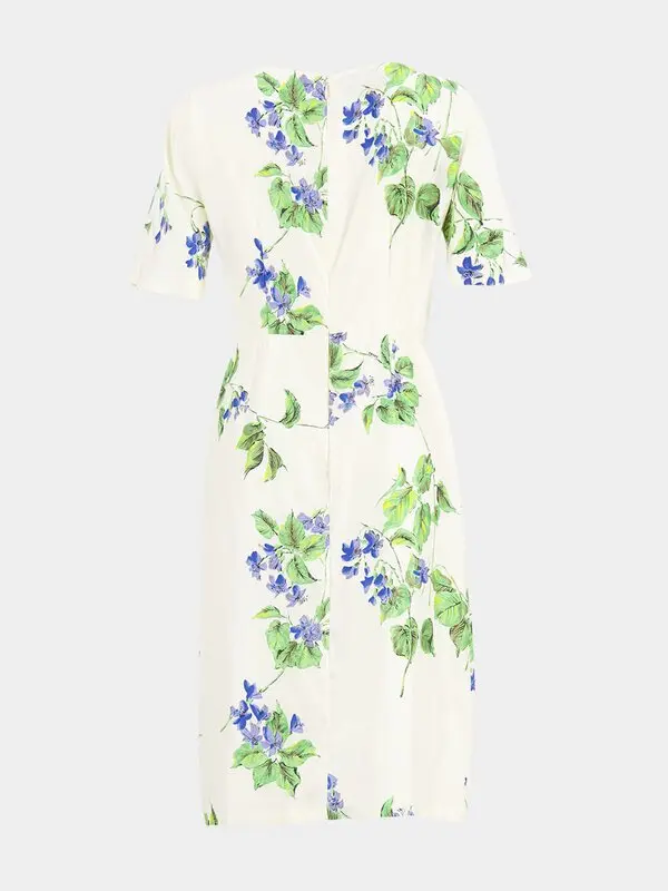 Prada Re-edition 2003 Violet Print Silk Dress