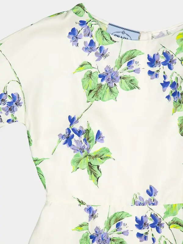 Prada Re-edition 2003 Violet Print Silk Dress