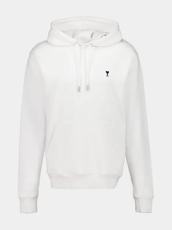 AMI Paris De Coeur Cotton Sweatshirt - White