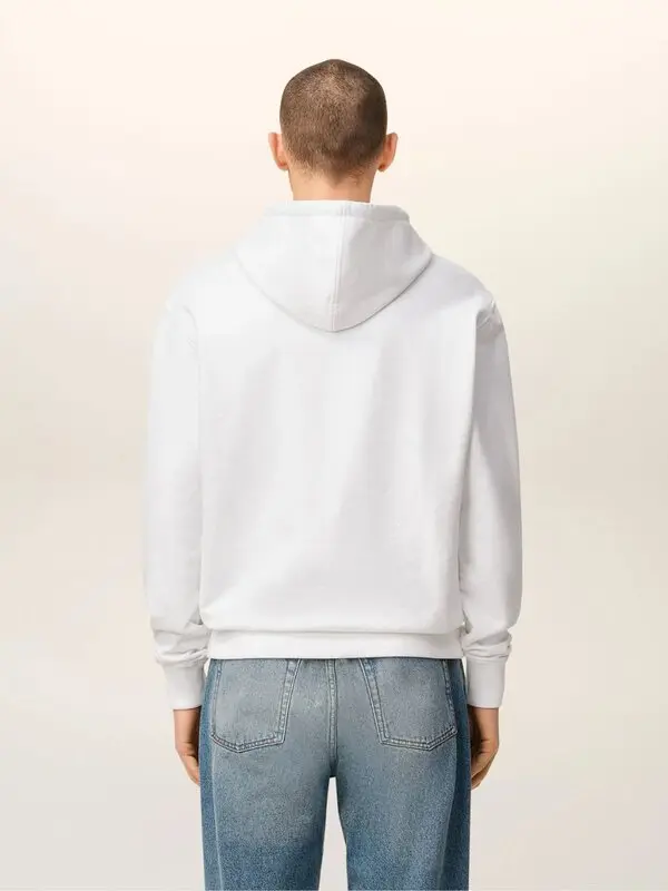 AMI Paris De Coeur Cotton Sweatshirt - White