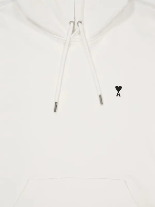 AMI Paris De Coeur Cotton Sweatshirt - White