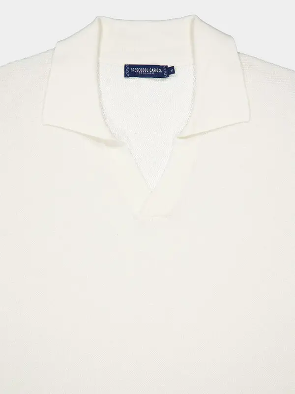 Frescobol Carioca Rino Knit Polo - White