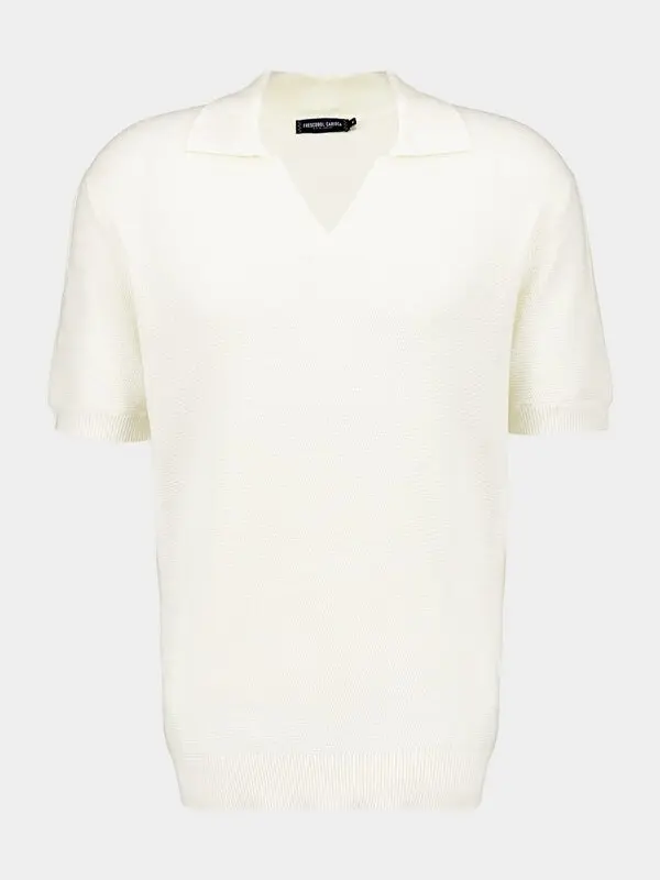 Frescobol Carioca Rino Knit Polo - White