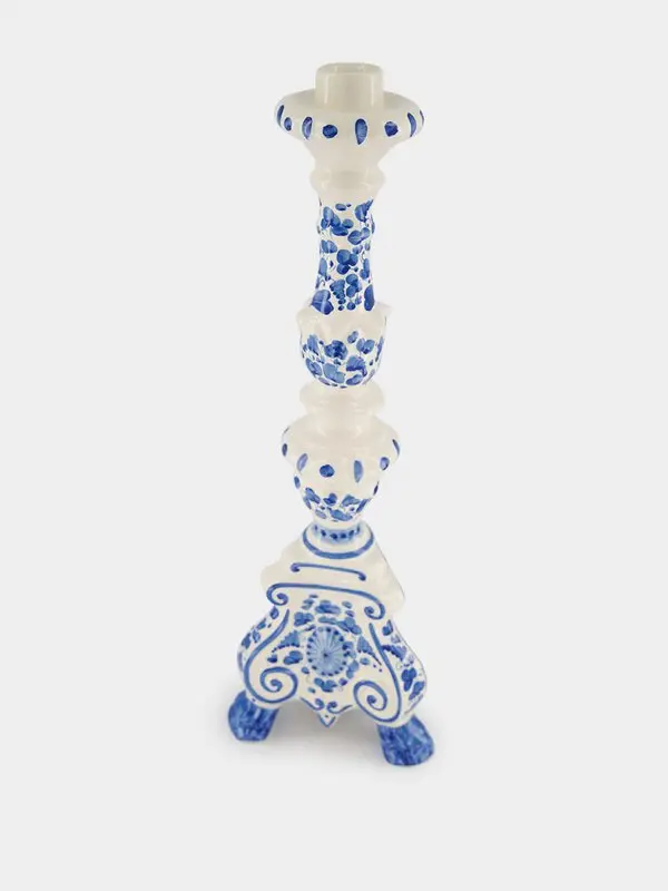 LES-OTTOMANS Turquerie Ceramic Candleholder - White
