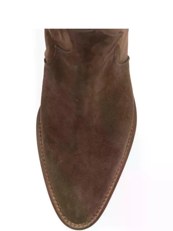 ANNA F. Pointed-toe Boots - Brown