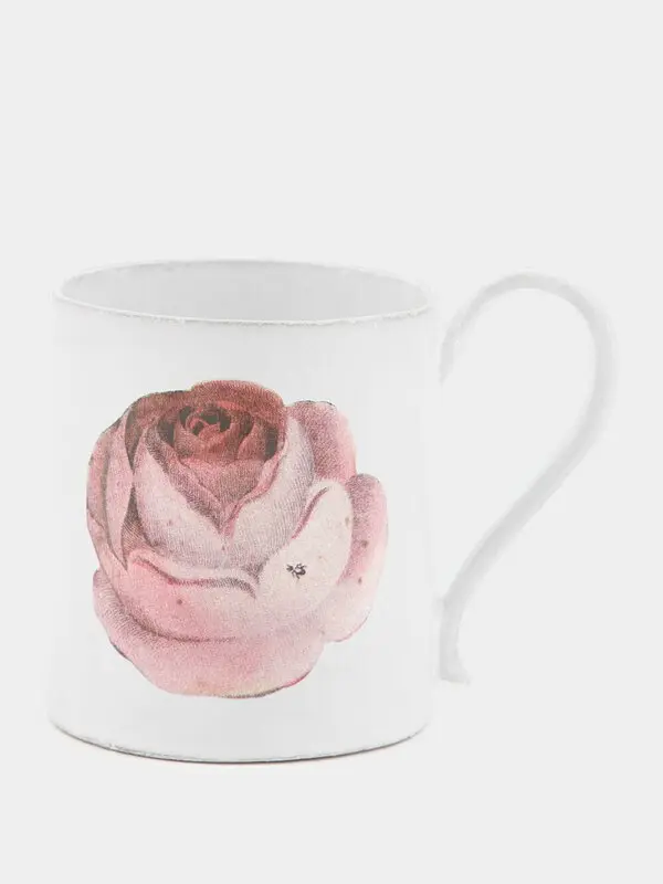 ASTIER DE VILLATTE Rose And Insect Mug - White