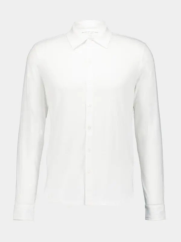 Majestic Filatures Organic Cotton Artisanal Dyeing Herman Shirt - White