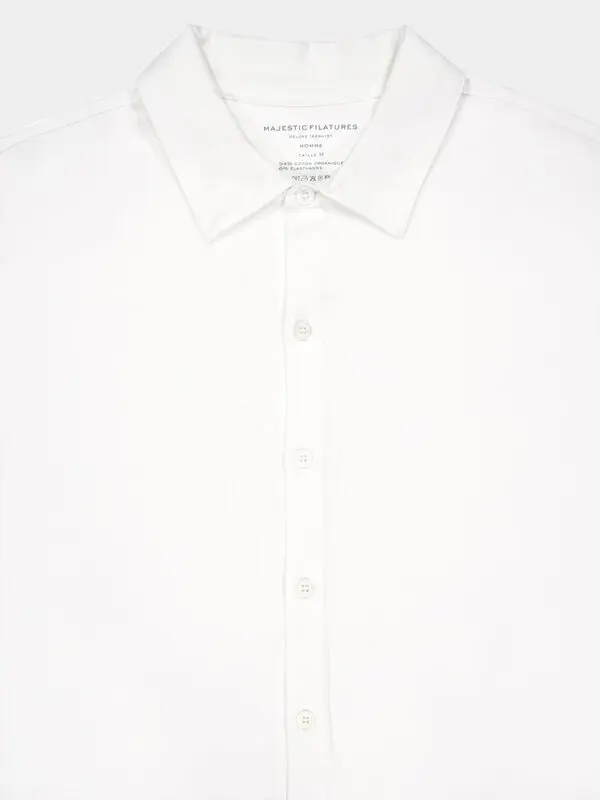 Majestic Filatures Organic Cotton Artisanal Dyeing Herman Shirt - White